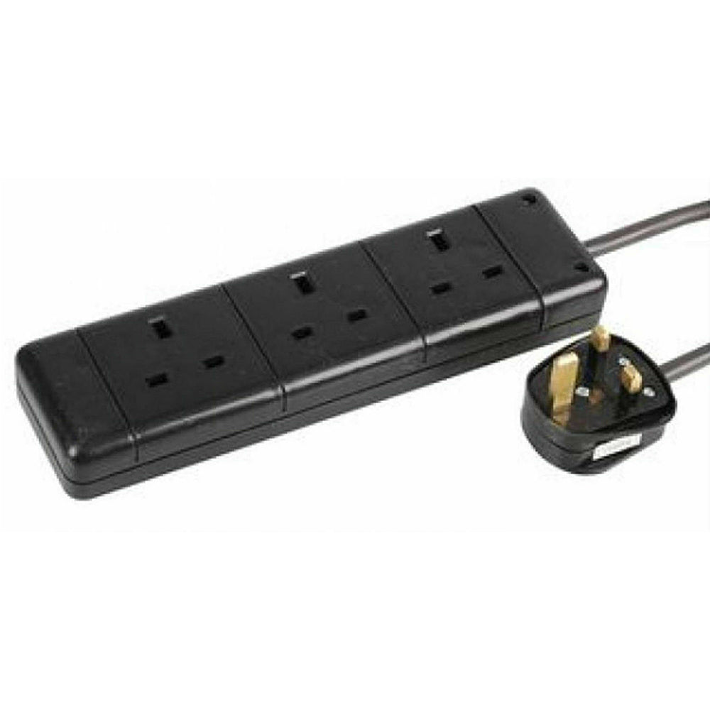Buy 3 Gang Extension Lead 10m - Black online in UK - Abacus Range.